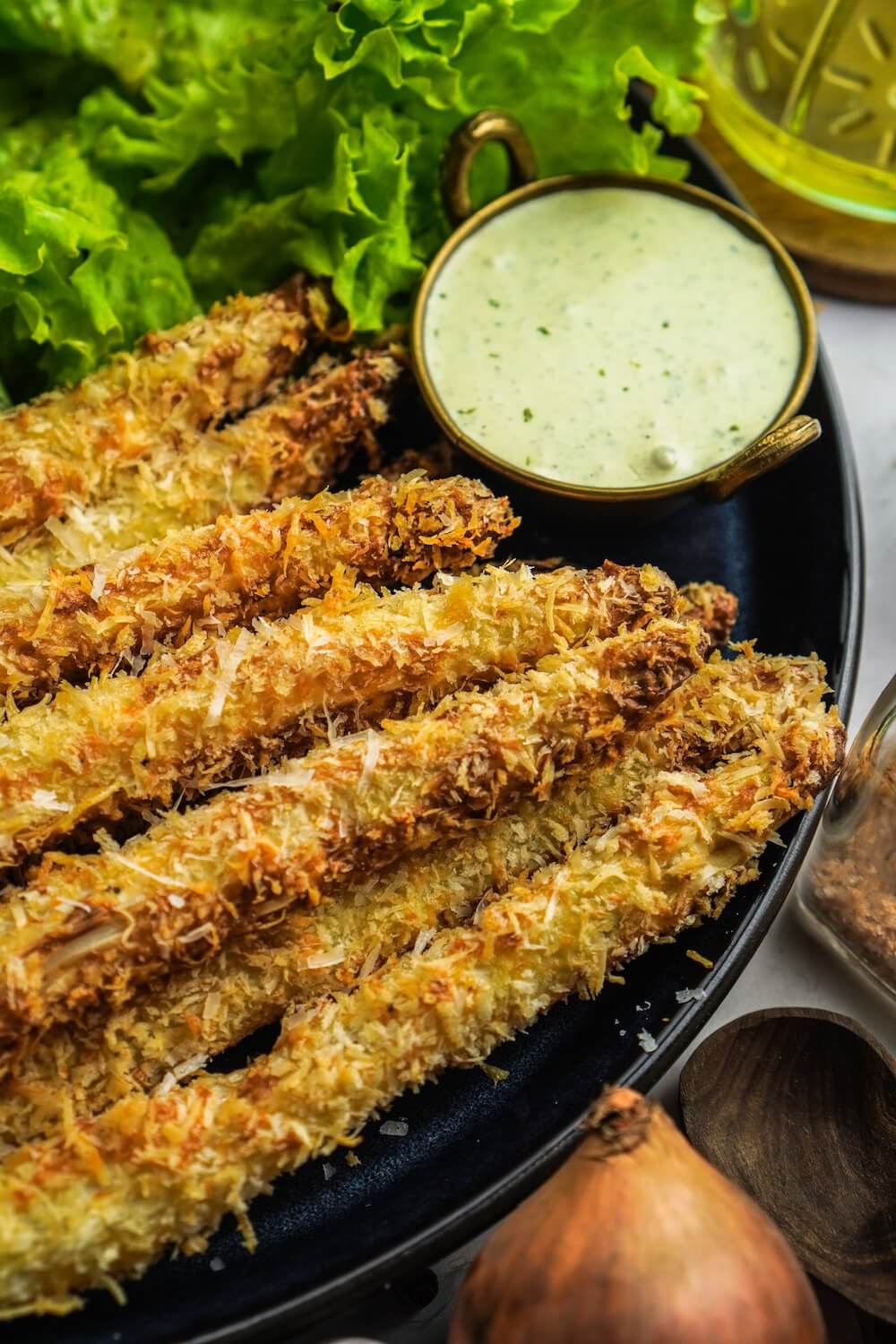 Knuspriger Parmesan Spargel aus dem Airfryer - FeedMeDaily